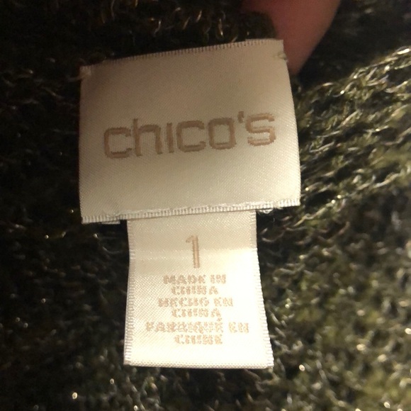 Chico's | Sweaters | Womens Chicos Off Shoulder Sweater Green | Poshmark